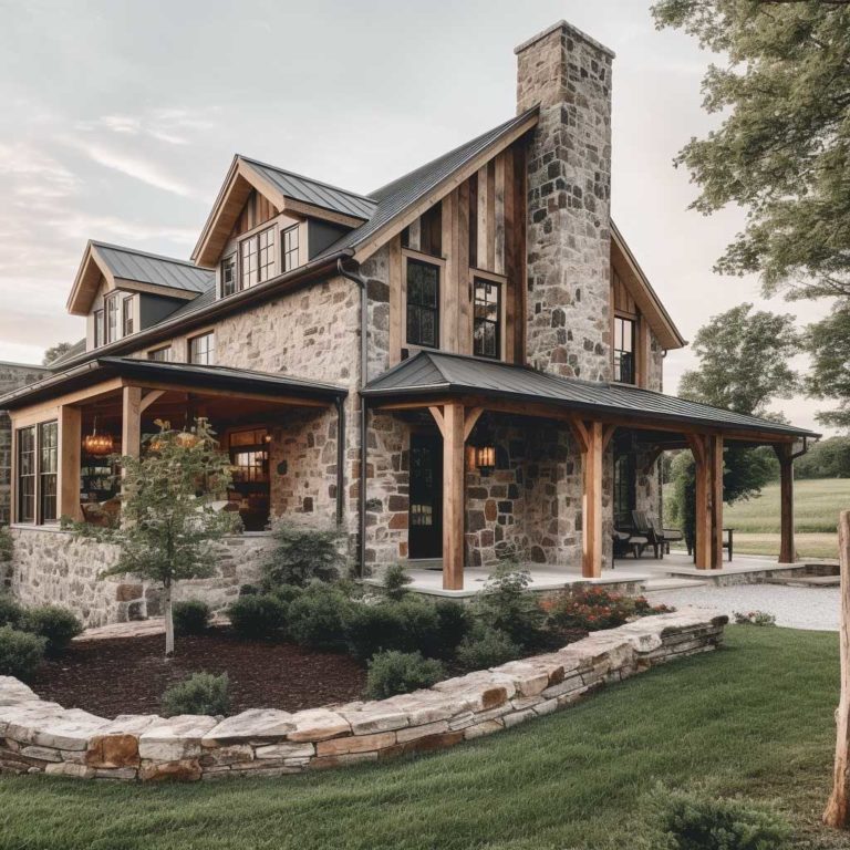 Impresionantes ideas de casas familiares de granja - Casas Rusticas